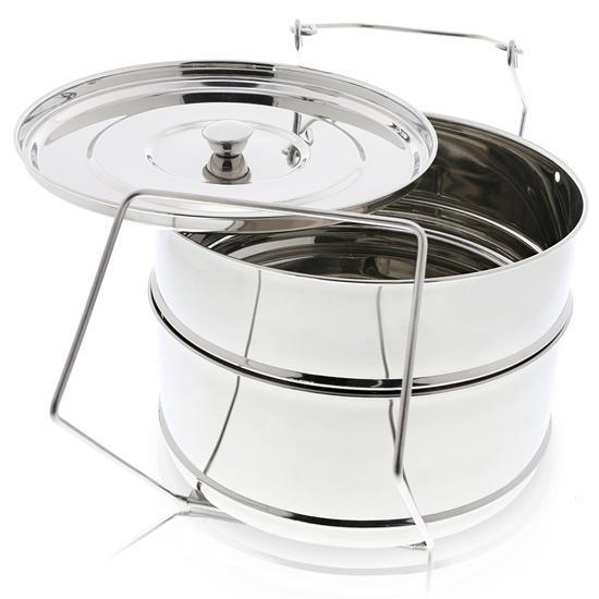Instant Pot Steamer Insert Pans Stackable 2 Tier Best Bundle Fits 6 8 ...