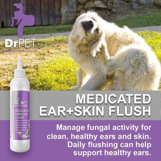 Dr Pet Dog Ear Infection Treatment Antiseptic Ear Cleaner Medication ...