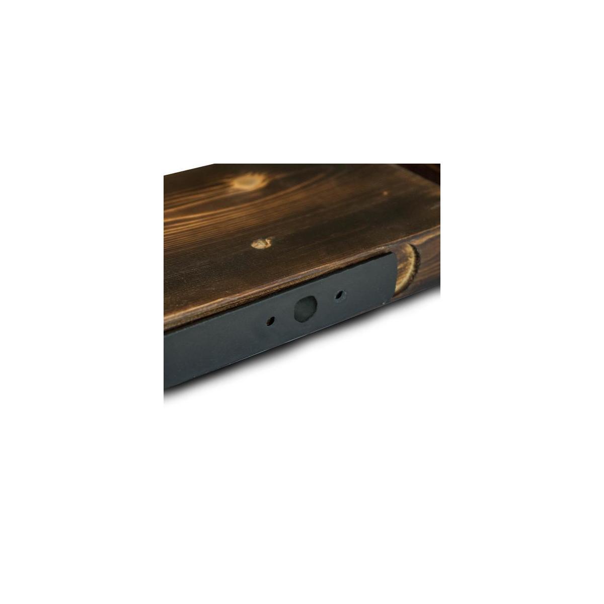 East World Torched Floating Shelves Set Of 3 Rustic Wood Wall Shelf ...