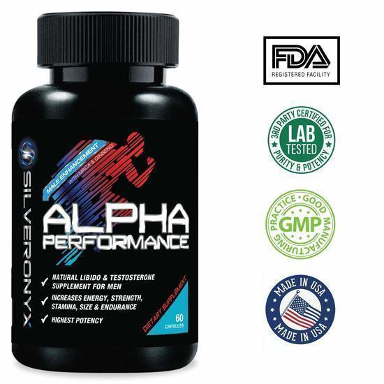 Alpha Performance Male Enhancing Pills Max Size 1000 Mg Natural ...