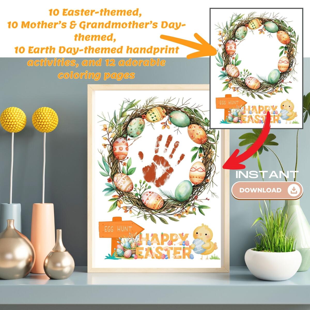 handprint coloring pages