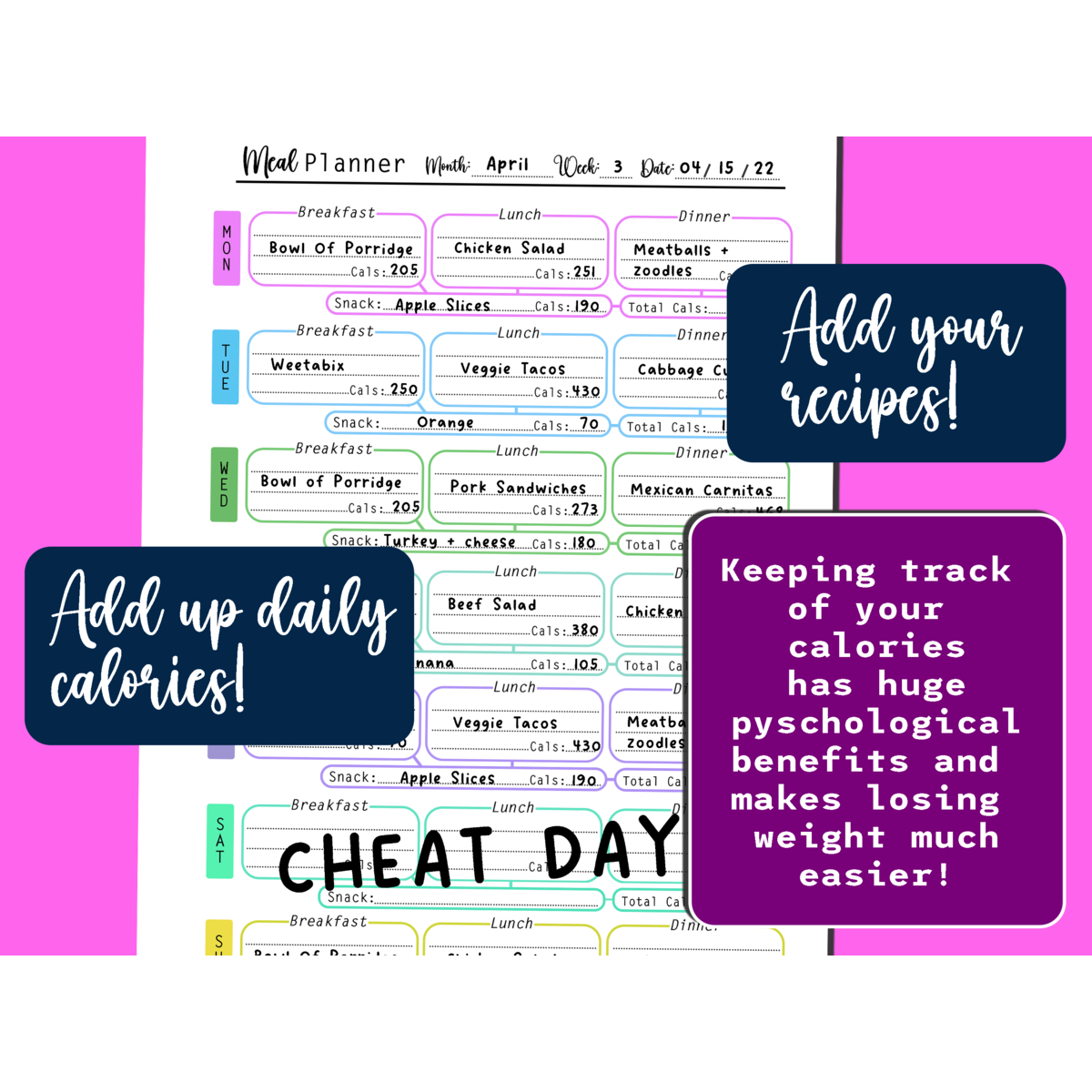 Meal Planner Printable Cashback Rebate - RebateKey