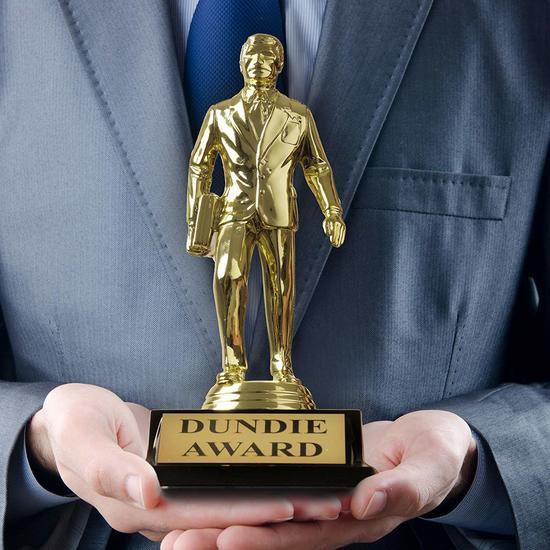 Dundie Award Trophy For The Office Bobblehead Show Best Level Dundee ...