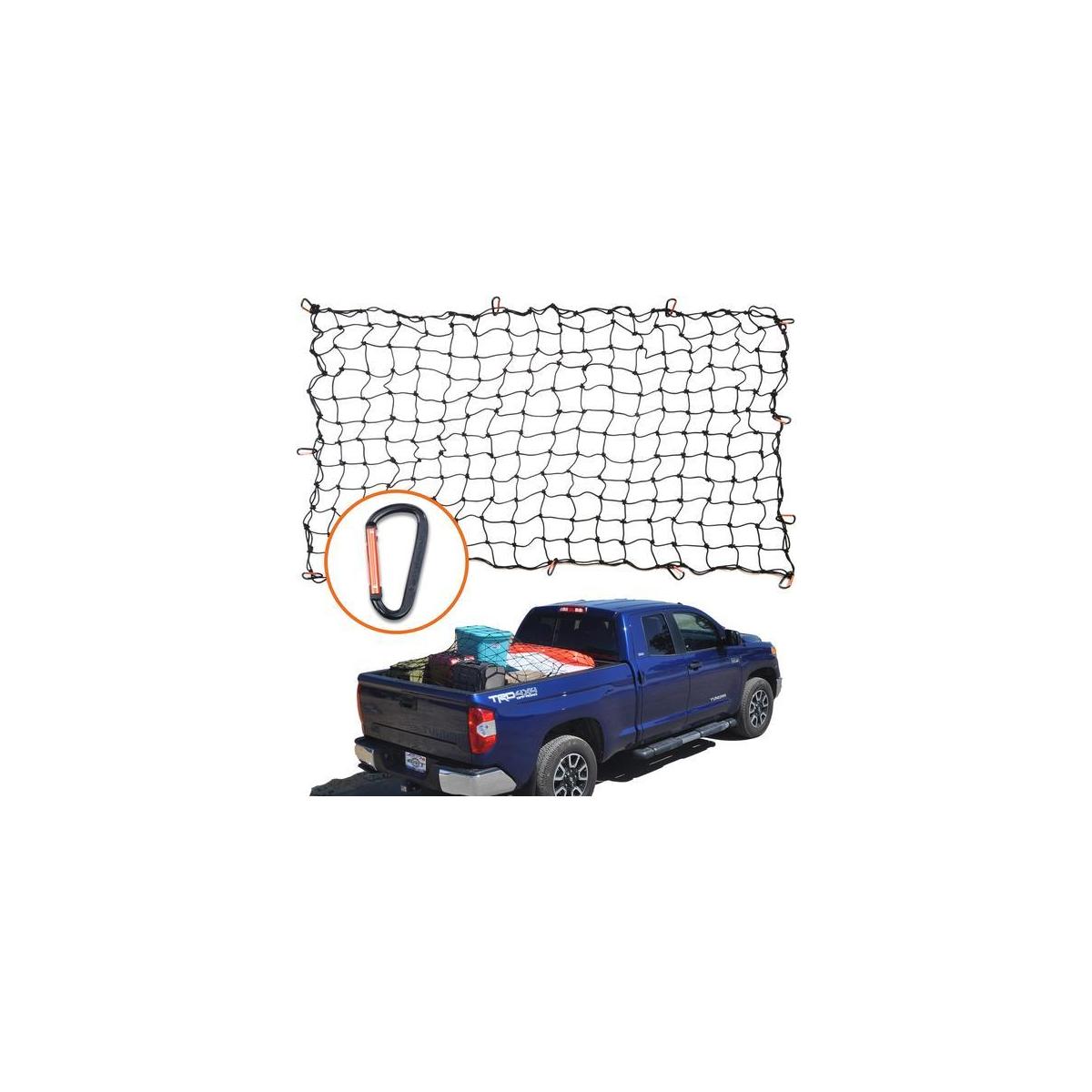 4x6 Bungee Cargo Net For Trucks And Trailers 12 Carabiners No Tangle ...