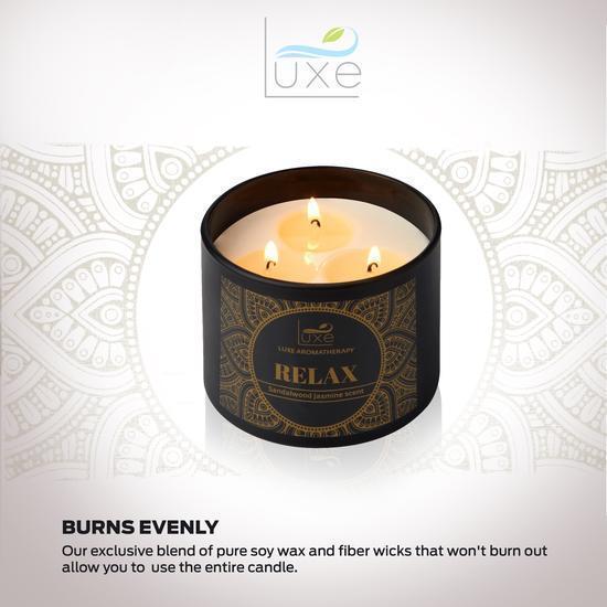 Luxe Aromatherapy Sensei 3 Wick Scented Candle Candela Aroma Rebates ...