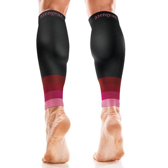 Azengear Pink Compression Calf Support Sleeves For Running Torn Muscles ...