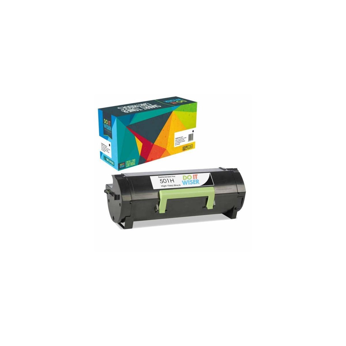 Do It Wiser Compatible Toner Replacement For 50F1H00 501H Lexmark ...