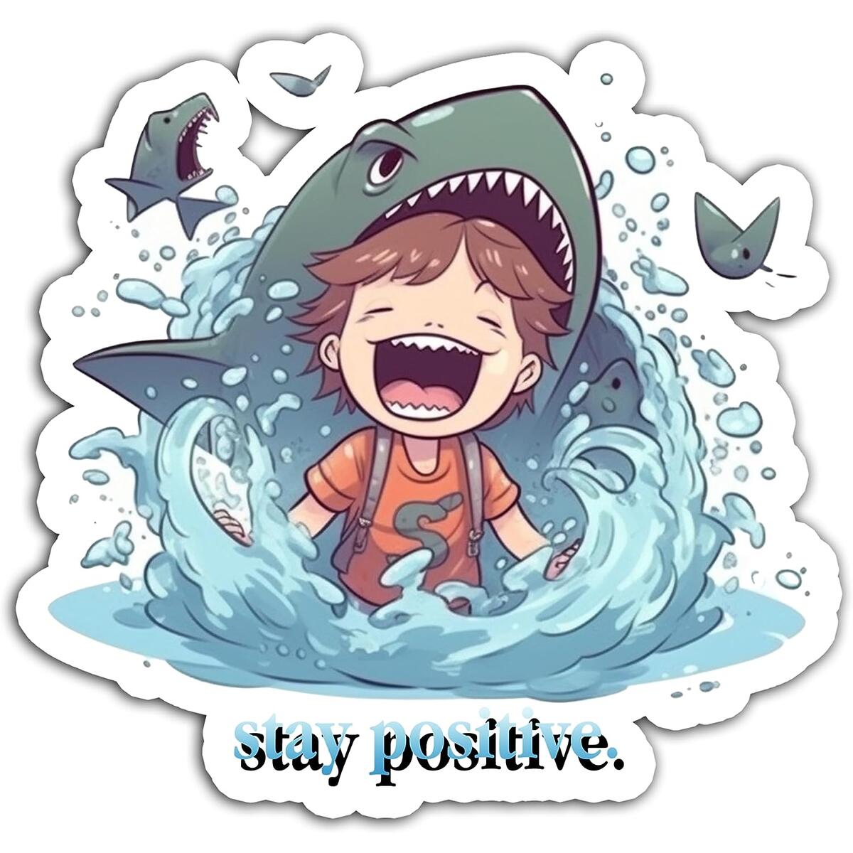 Stay Positive Shark Funny Cashback - RebateKey