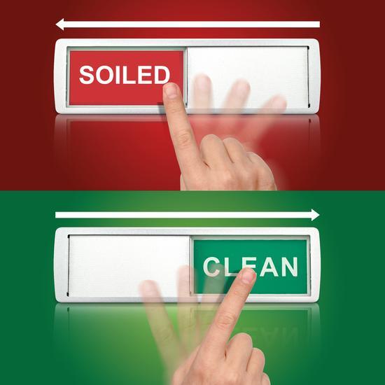 1 Laundry Room Decor Clean Soiled Magnetic Indicator Sign Saves Your ...