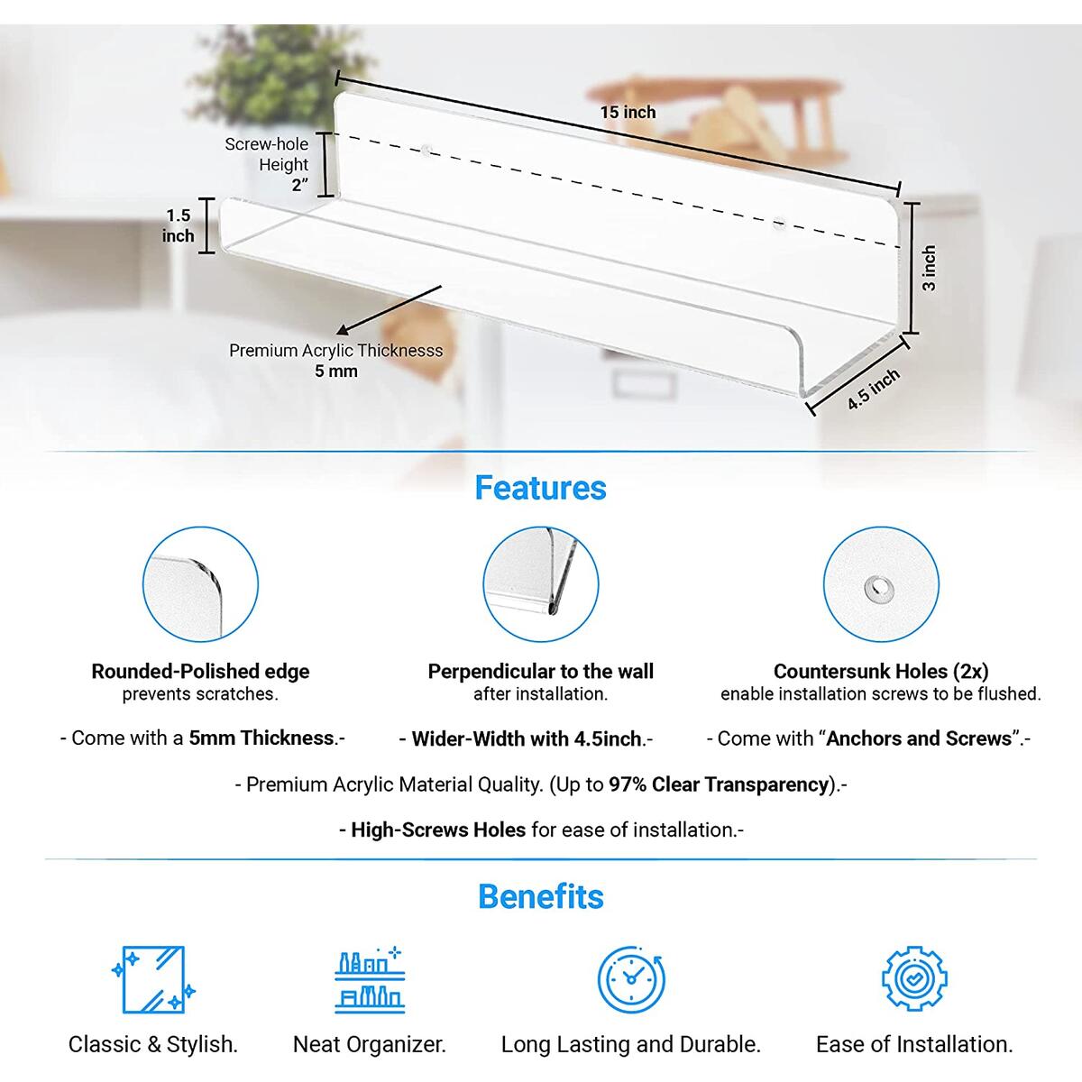 Acrylic Floating Shelves Rebates - RebateKey