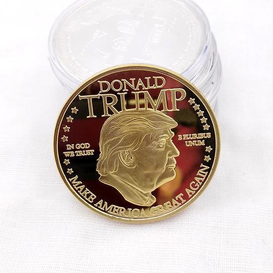 Donald Trump 24k Gold Plated Presidential Collectable Coin Make America ...