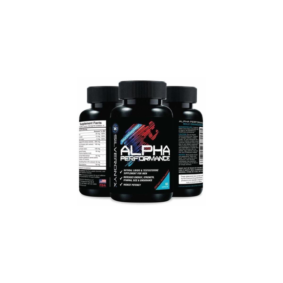 Alpha Performance Male Enhancing Pills Max Size 1000 Mg Natural ...