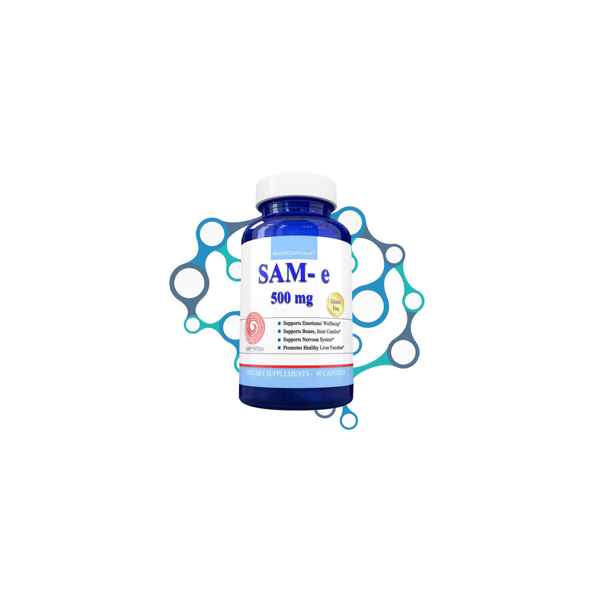 Sam E 500mg 90 Capsules Natural Antidepressant Pure Same 1500mg Daily ...
