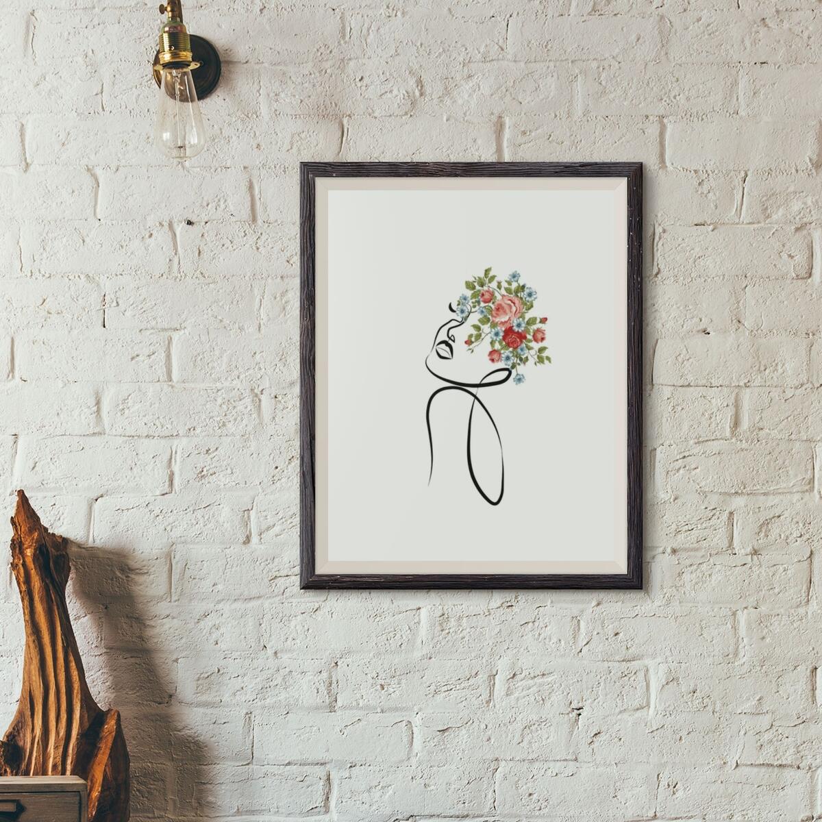 Flower Woman Line Art Rebate - RebateKey